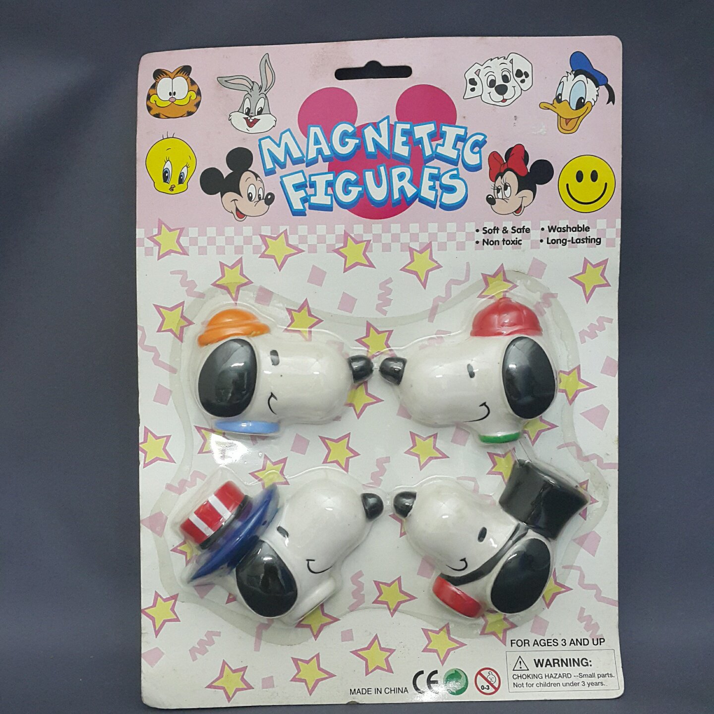 Magnetic Figures Snoopy 4Pcs/Card | Magnets | Apex Imports