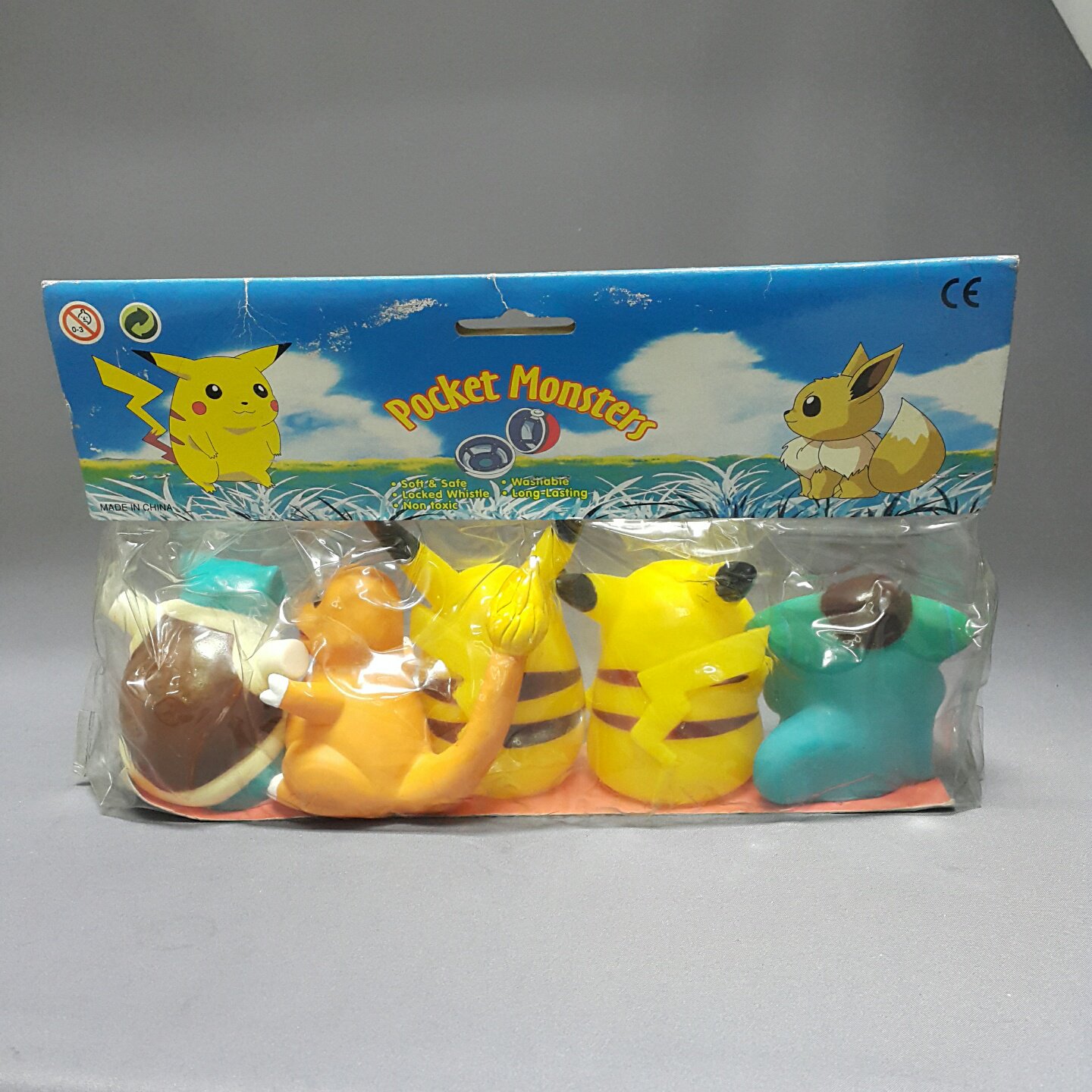 Pokemon Vinyl Toy 5 Pcs/Pack (Pikachu, Raichu, Blastoise, Charmander ...