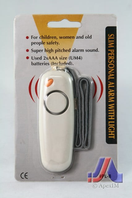 Slim Personal Alarm w/ Light | Travel | Apex Imports
